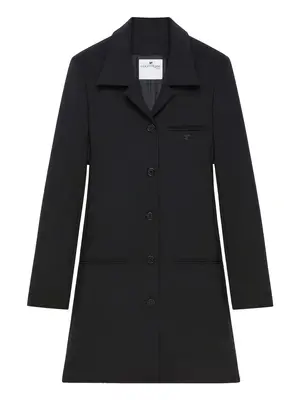 COURREGES A-line Coat - Black