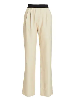 Loulou De Saison Takaroa Pleated Twill Pants - Beige
