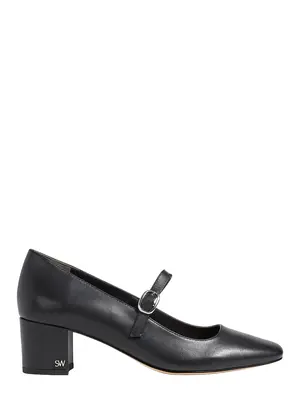 STUART WEITZMAN Louise Leather Mary Jane Pumps - Black