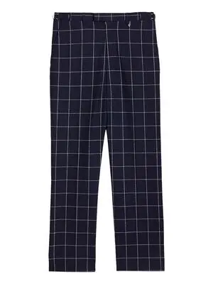 Acne Studios Checked Wool-blend Pants - Navy