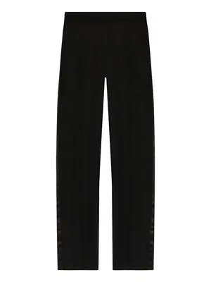 Alexander McQueen Wide-leg Tuxedo Trousers - Black