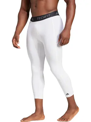 Adidas Techfit Compression Training 3/4 Tights - White