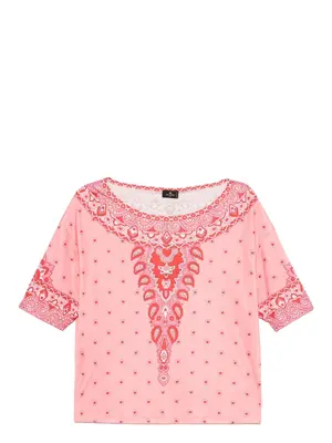 Etro Paisley-print Blouse - Pink