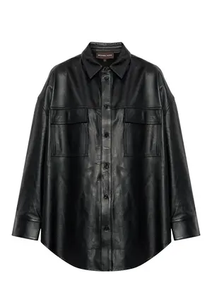 Michael Kors Lambskin Shirt - Black