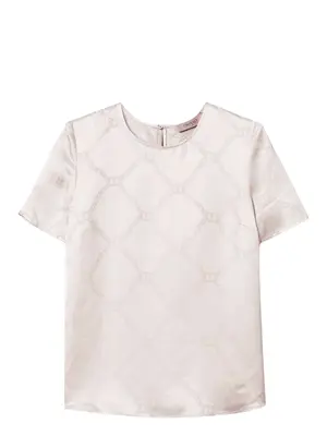 TWINSET Oval T-jacquard T-shirt - White
