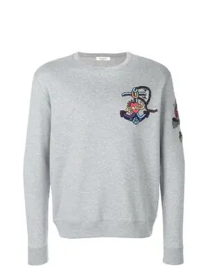 Valentino Garavani Embroidered Sweatshirt - Grey