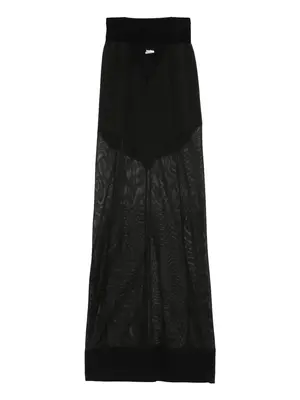 JEAN PAUL GAULTIER Knitted Maxi Skirt - Black