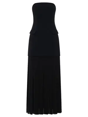 NICHOLAS Rhonda Strapless Maxi Dress - Black
