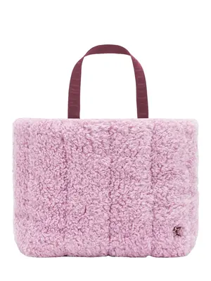 Perfect Moment Faux-shearling Tote Bag - Pink