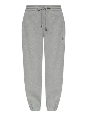 Alexander McQueen Logo-embroidered Track Pants - Grey