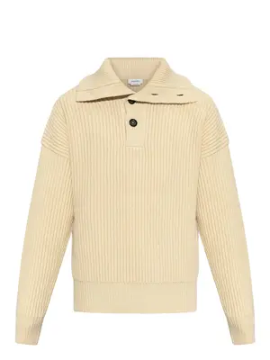 Alexander McQueen Ribbed Sweater - Neutrals