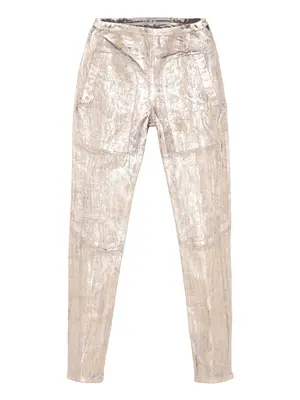RICK OWENS Rick Owens Cracked-Effect Trousers