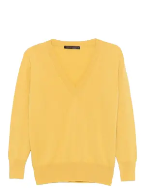 Incentive! Cashmere Ginan Sweater - Yellow