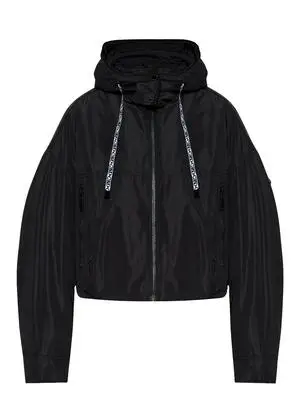 Michael Kors Hooded Cropped Jacket - Black