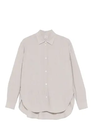 TOTEME Mélange-effect Shirt - Grey