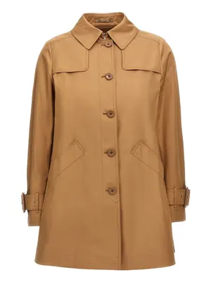 Herno Short Trench Coat - Neutrals