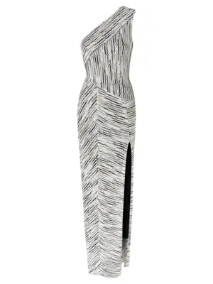 Missoni Greek-pattern Maxi Dress - Silver