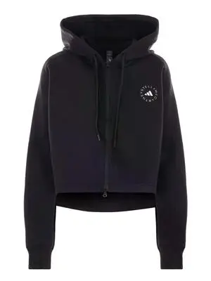 Adidas By Stella McCartney Cropped Hoodie - Black
