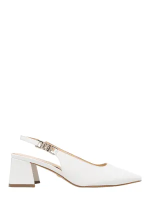 Guess 55mm Zabela Slingback Pumps - White