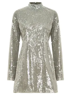 NICHOLAS Daphne Mini Dress - Silver
