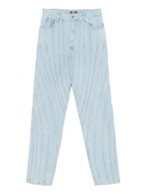 MUGLER Seam-detail Jeans - Blue