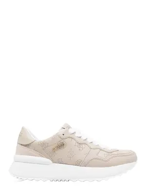 Guess Perforated-detail Sneakers - Neutrals