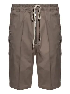 Rick Owens Stretch-cotton Bermuda Shorts - Brown