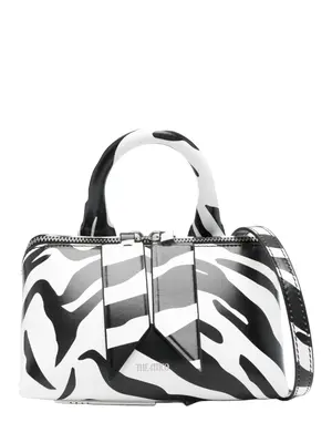Attico Zebra-print Tote Bag - Black