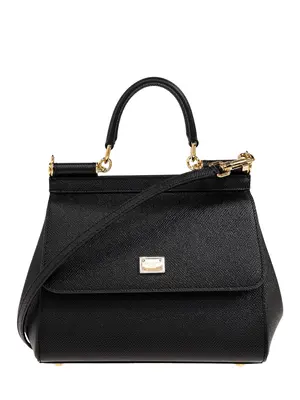 Dolce & Gabbana Medium Sicily Tote Bag - Black