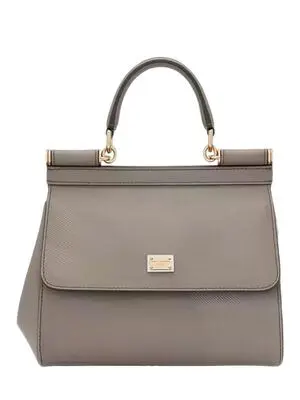 Dolce & Gabbana Dolce & Gabbana Sicily Leather Shoulder Bag Black