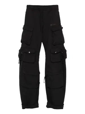 Attico Long Track Pants - Black