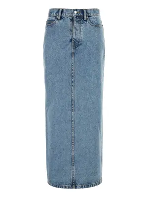 ALEXANDER WANG Alexander Wang Embellished Denim Skirt