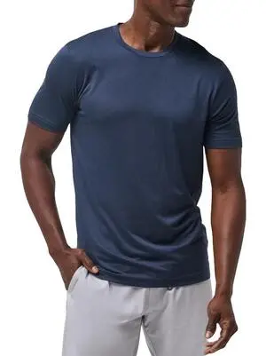 Travis Mathew Risk Taker Crewneck T-shirt - Heather Navy