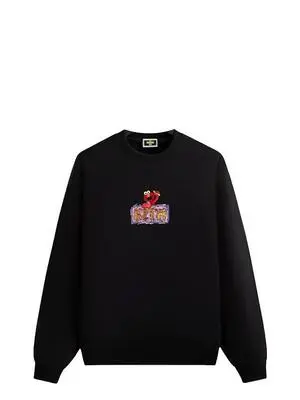 Kith X Sesame Street Elmo Nelson Crewneck Sweatshirt - Black