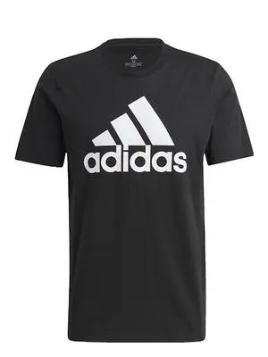 Adidas Essentials Big Logo Tee Shirt - Black/white