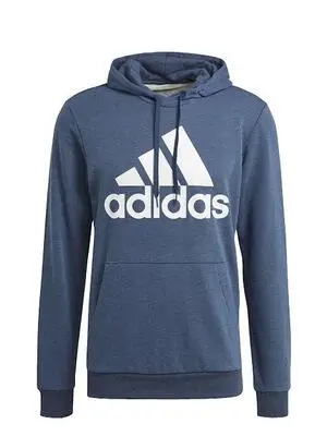 Adidas Essentials French Terry Big Logo Hoodie - Crew Navy Blue Mel/white