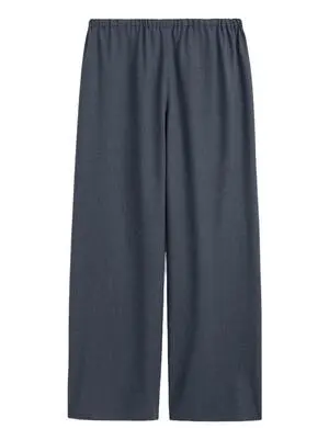 Cos Wool-blend Wide-leg Pants - Gray