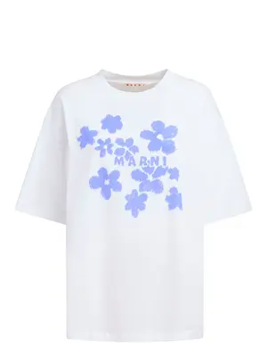 Marni Floral-print T-shirt - White