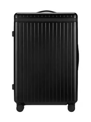 CARL FRIEDRIK The Large Check-in Zipped Suitcase - Black / Black