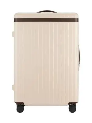 CARL FRIEDRIK The Large Check-in Zipped Suitcase - Sand / Chocolate