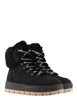 Pajar Chalet Faux Shearling Waterproof Bootie - Black