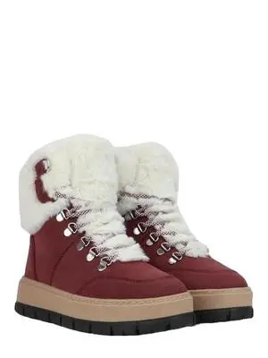 Pajar Pajar Chalet Faux Shearling Waterproof Bootie Burgundy