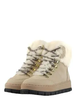 Pajar Chalet Faux Shearling Waterproof Bootie - Sand