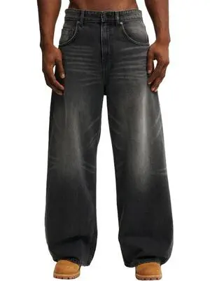 COTTON ON Super Baggy Balloon Jean - Backbone Black