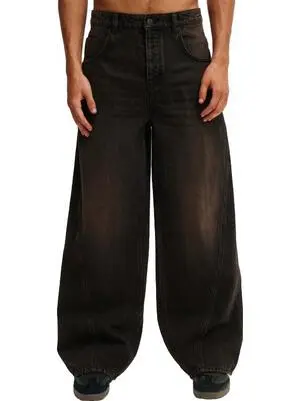 COTTON ON Super Baggy Balloon Jean Burnt Black