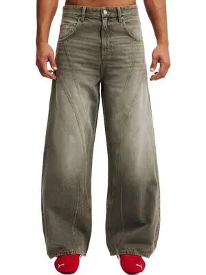 COTTON ON Super Baggy Balloon Jean - Seam Steel Grey