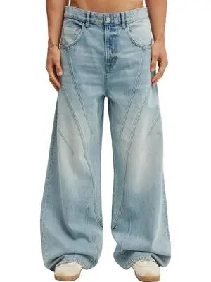 COTTON ON Super Baggy Balloon Jean - Seam Vision Blue
