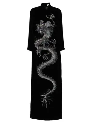 THE NEW ARRIVALS ILKYAZ OZEL Catroux Gown - Black