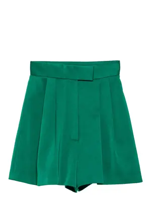 Alex Perry Pleated Shorts - Green