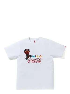 A BATHING APE X Coca Cola Milo Bmx Tee Shirt - White